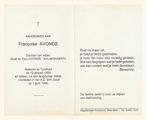 Turnhout van Vroeger - Familie Avonds