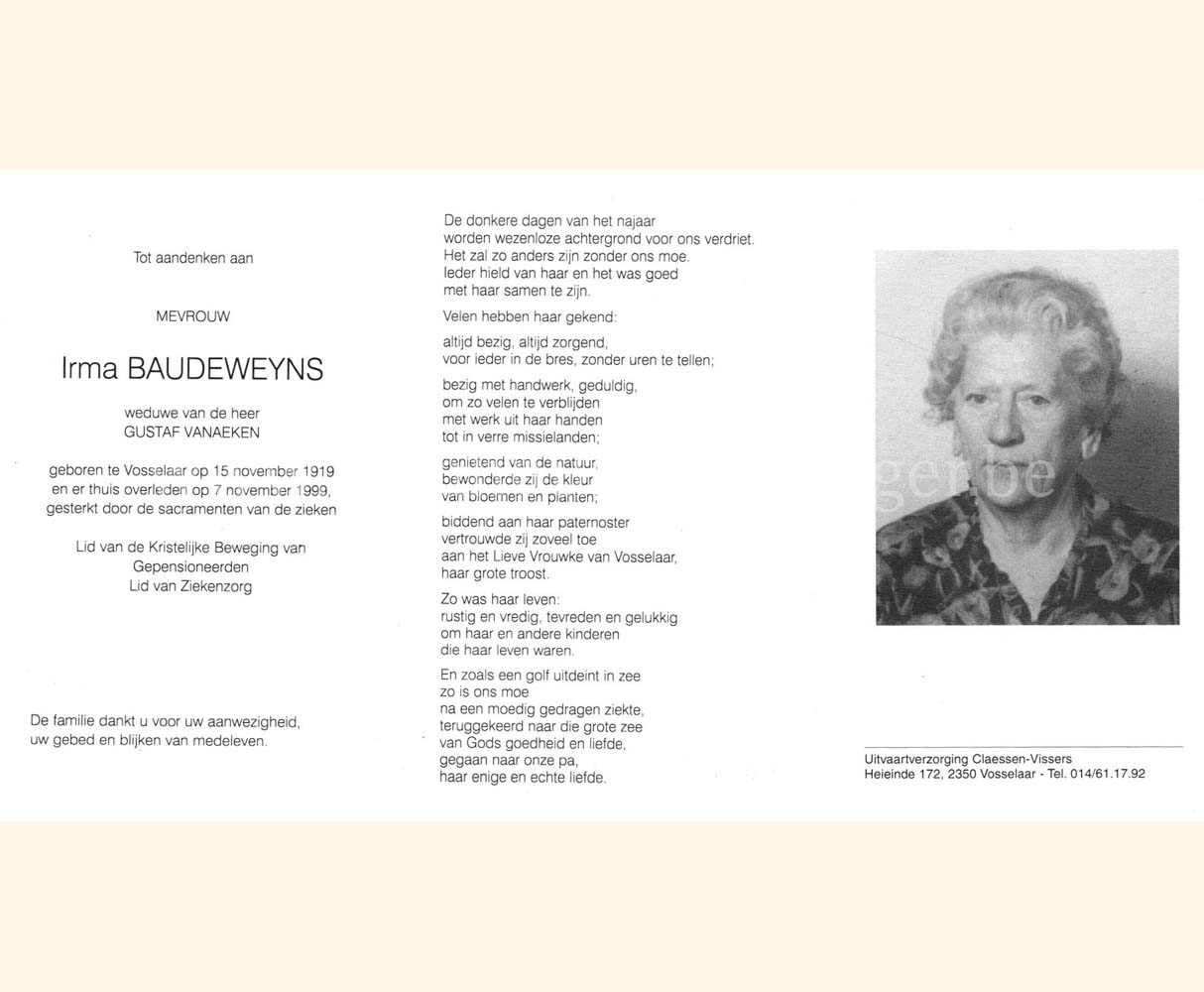 Turnhout van Vroeger - Familie Baudeweyns