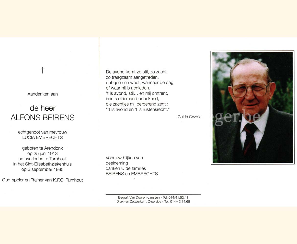Turnhout van Vroeger - Familie Beirens