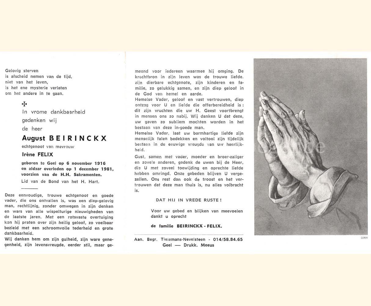 Turnhout van Vroeger - Familie Beirens