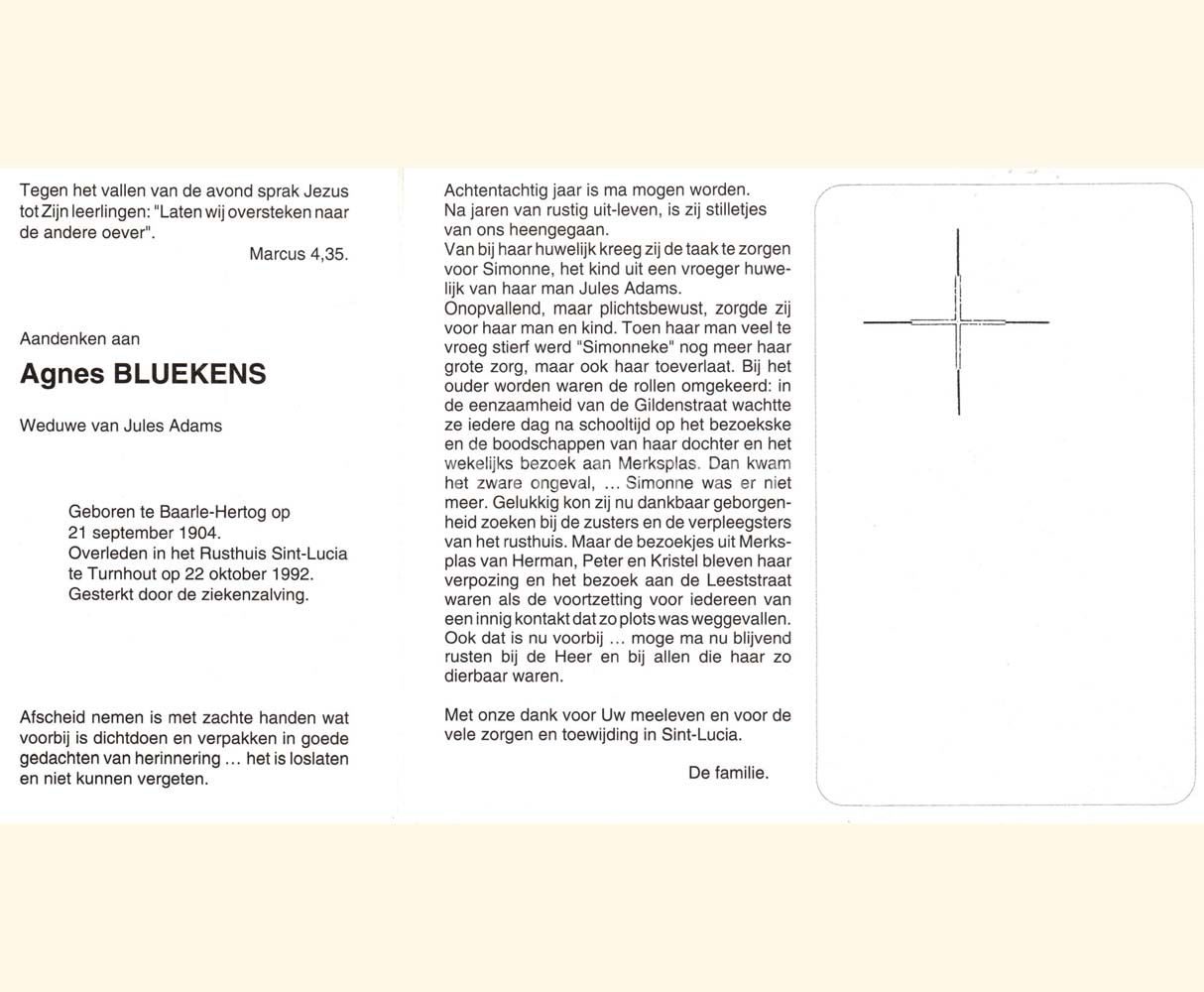 Turnhout van Vroeger - Familie Bluekens