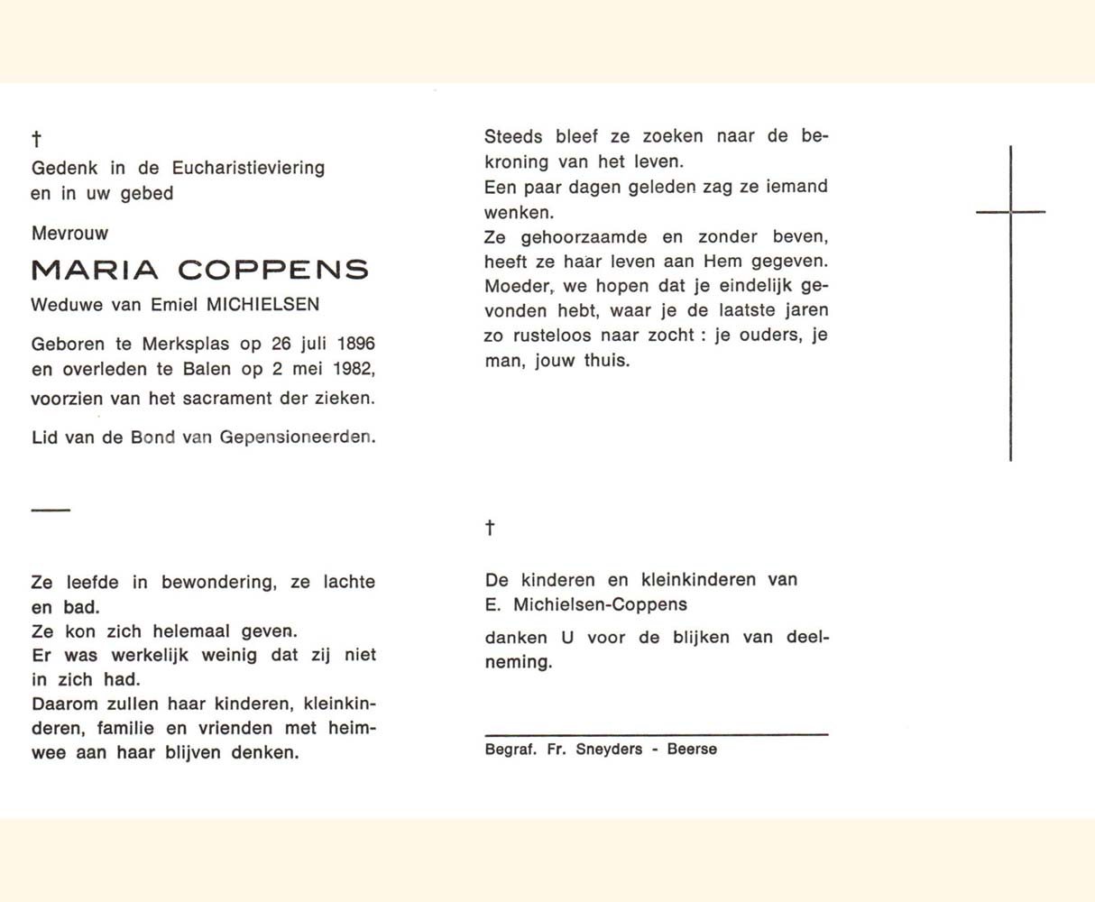 Turnhout van Vroeger - Familie Coppens