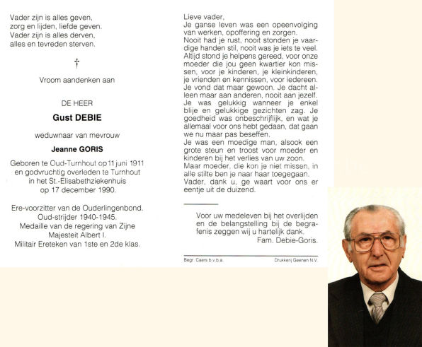 Turnhout van Vroeger - Familie Debie