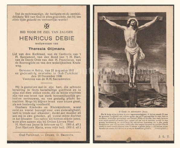 Turnhout van Vroeger - Familie Debie