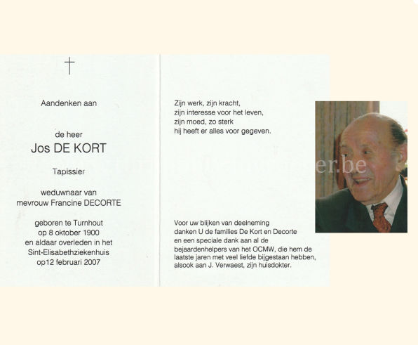 Turnhout van Vroeger - Familie De Kort