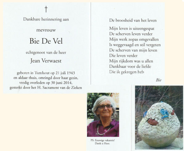 Turnhout van Vroeger - Familie De Vel