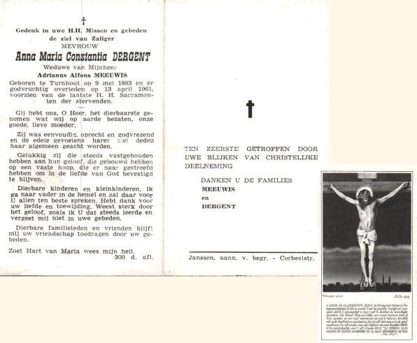 Turnhout van Vroeger - Familie Dergent