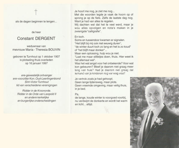 Turnhout van Vroeger - Familie Dergent