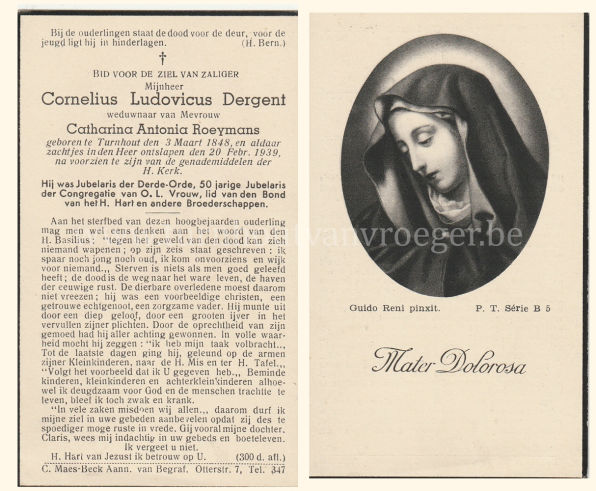 Turnhout van Vroeger - Familie Dergent