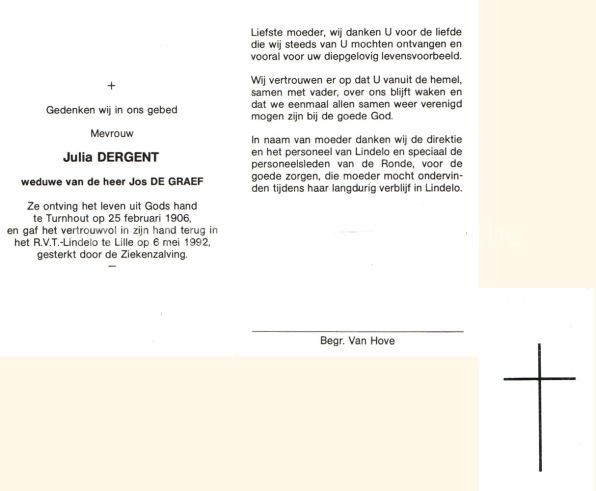 Turnhout van Vroeger - Familie Dergent