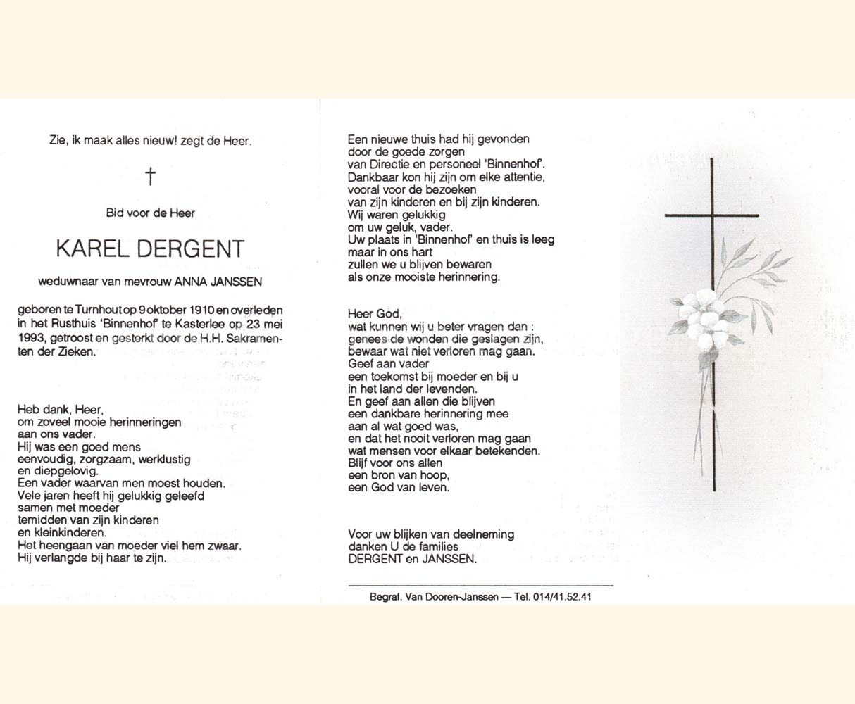 Turnhout van Vroeger - Familie Dergent