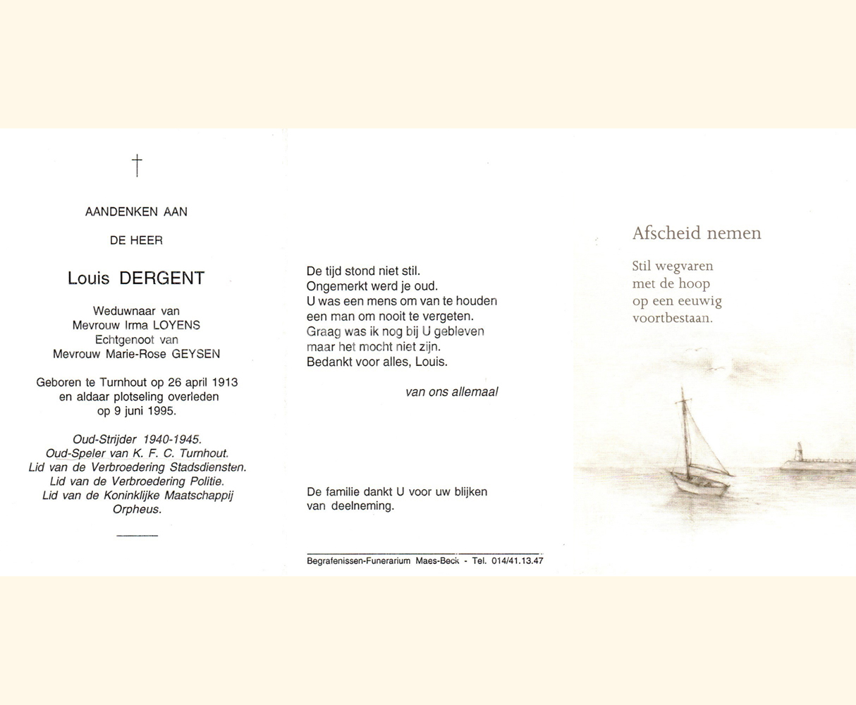 Turnhout van Vroeger - Familie Dergent