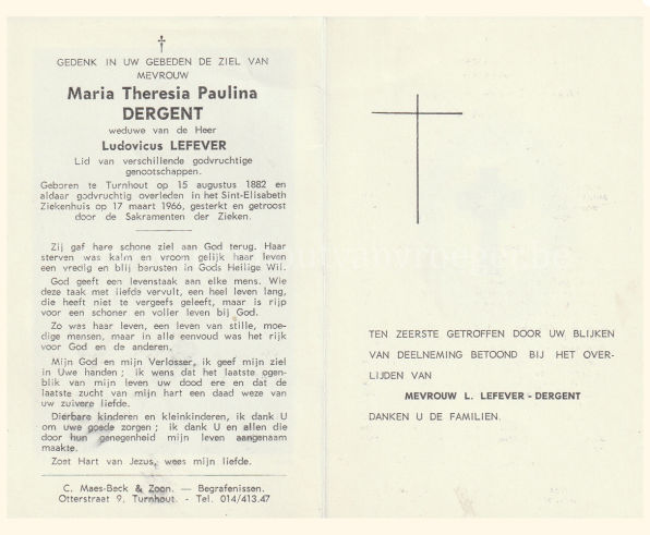 Turnhout van Vroeger - Familie Dergent