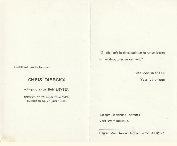 Turnhout van Vroeger - Familie Dierckx