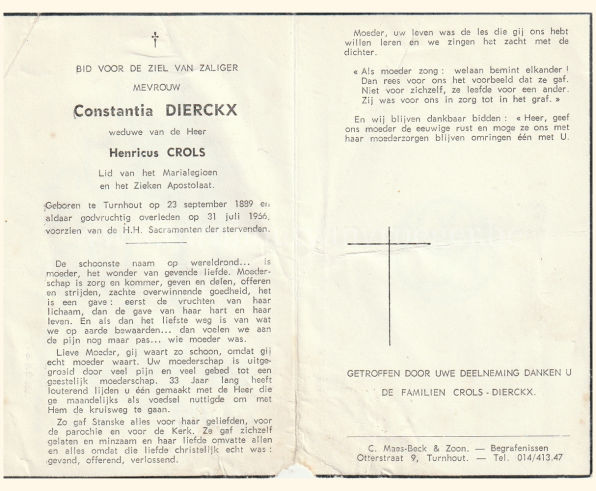 Turnhout van Vroeger - Familie Dierckx