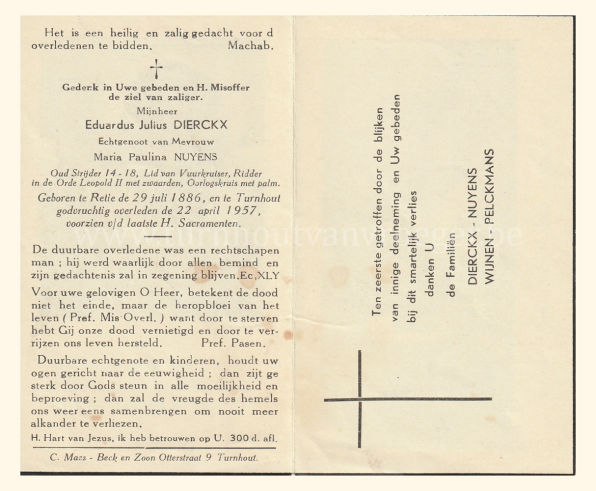 Turnhout van Vroeger - Familie Dierckx