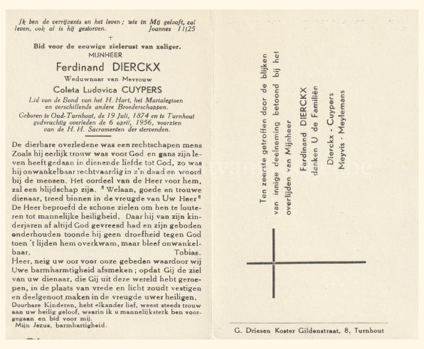 Turnhout van Vroeger - Familie Dierckx