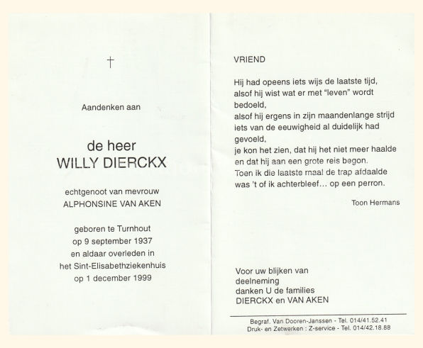 Turnhout van Vroeger - Familie Dierckx