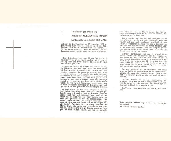 Turnhout van Vroeger - Familie Dockx