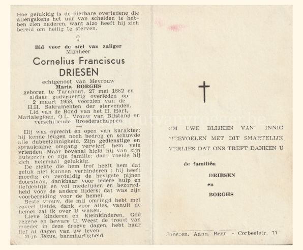 Turnhout van Vroeger - Familie Driesen