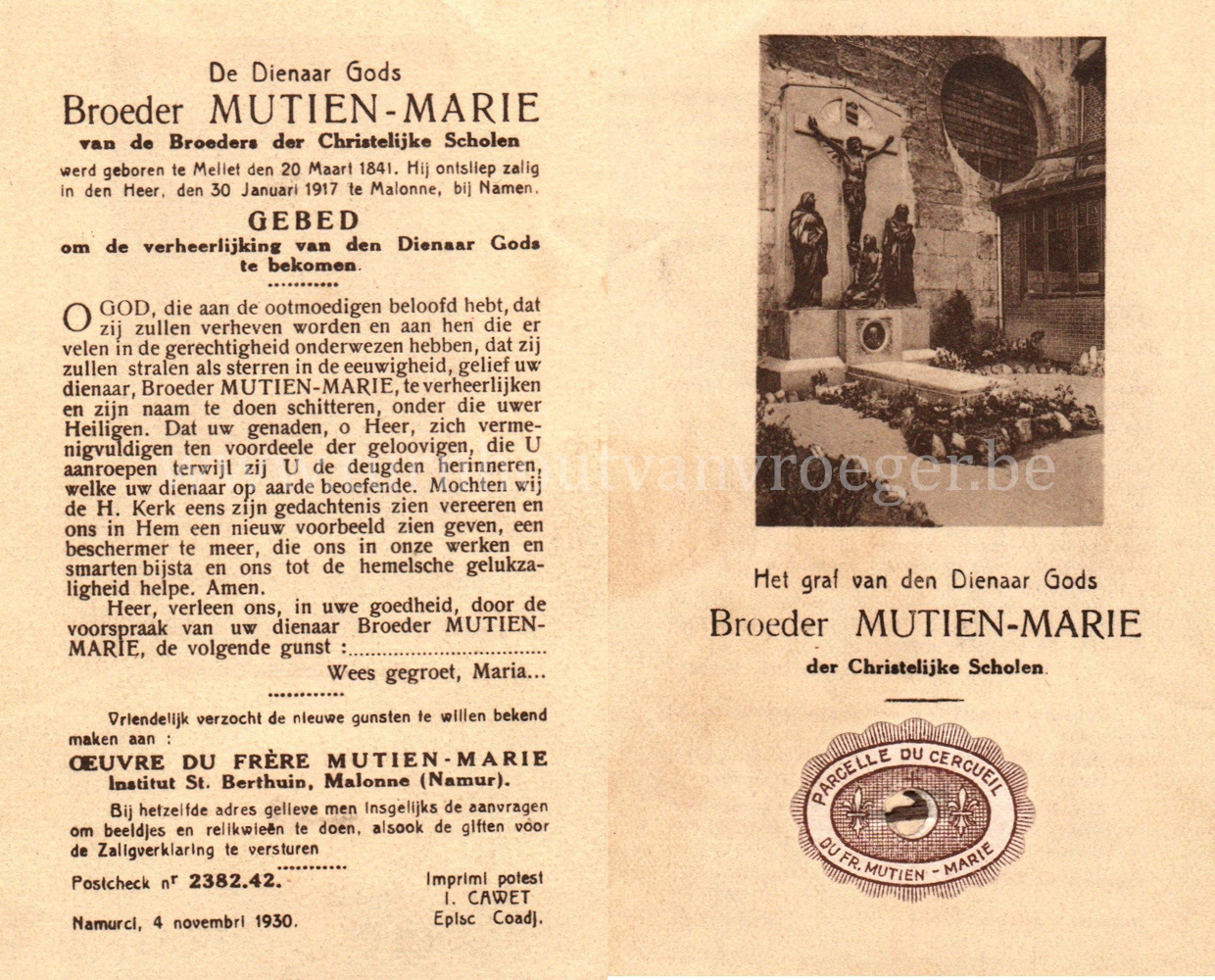 Turnhout van Vroeger - Dubbele bidprentjes - Mellet