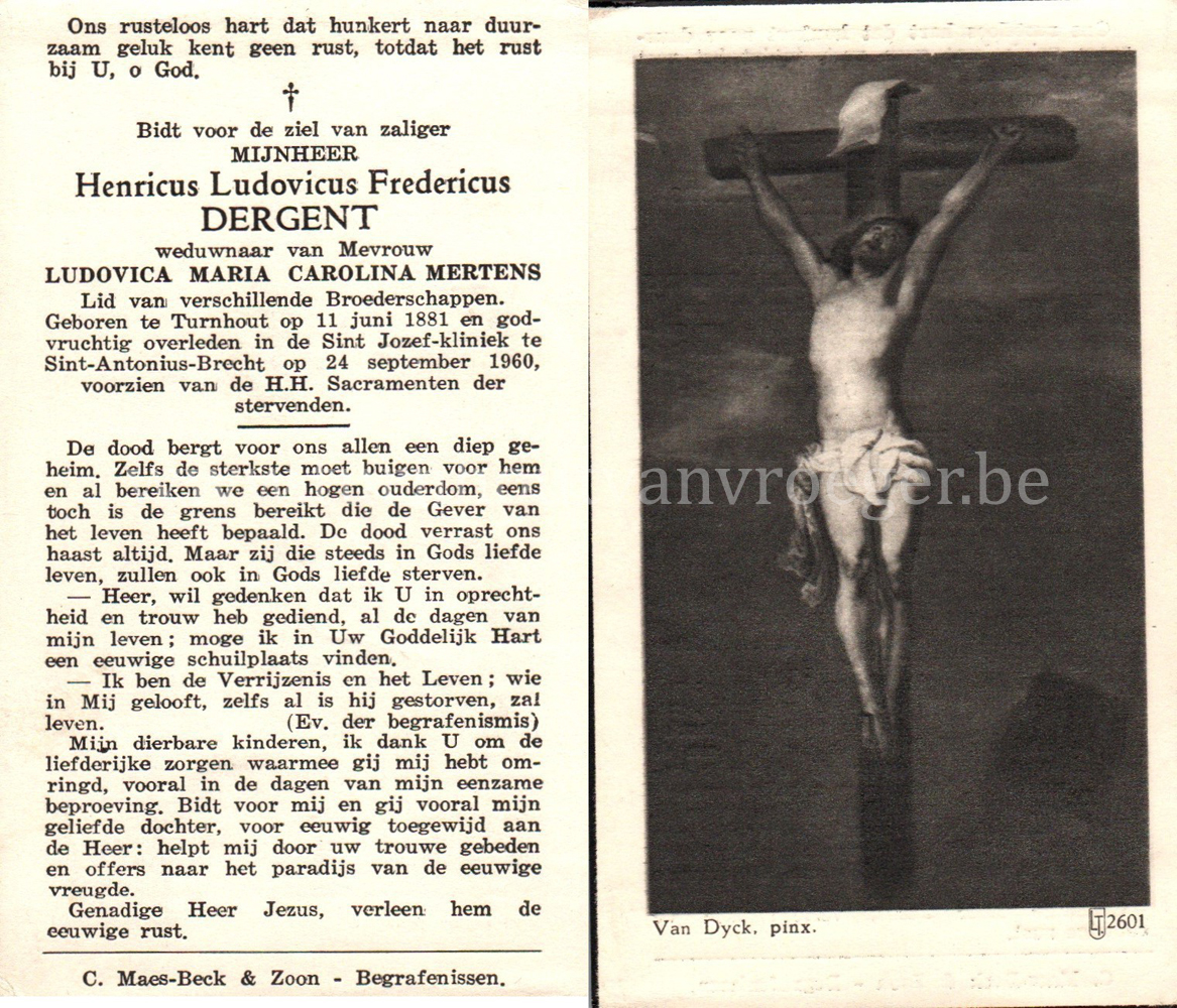 Turnhout van Vroeger - Dubbele bidprentjes - Turnhout 1