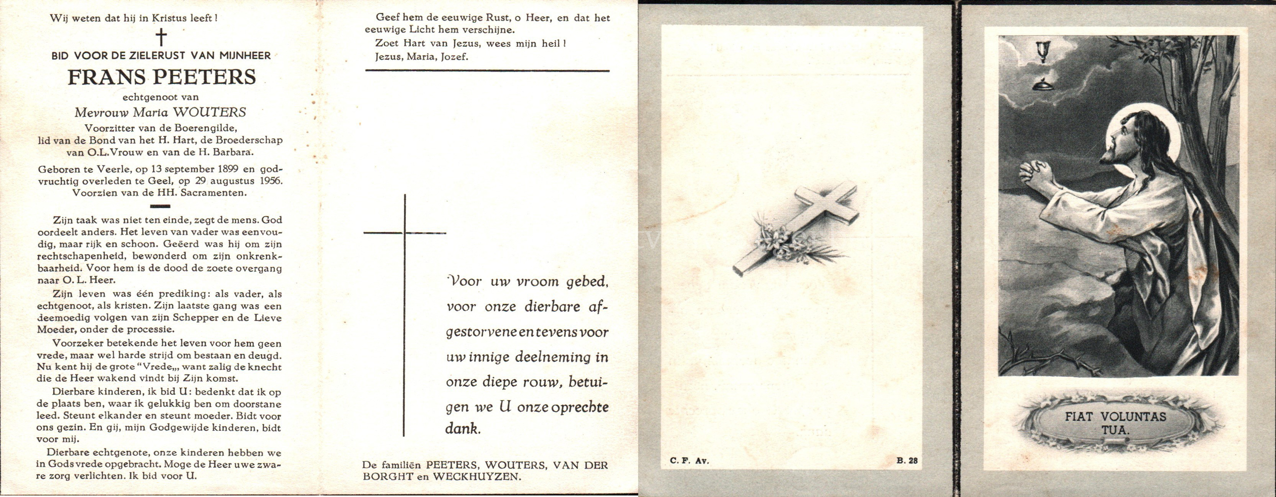 Turnhout van Vroeger - Dubbele bidprentjes - Veerle