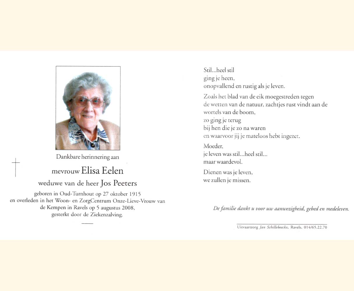 Turnhout van Vroeger - Familie Eelen