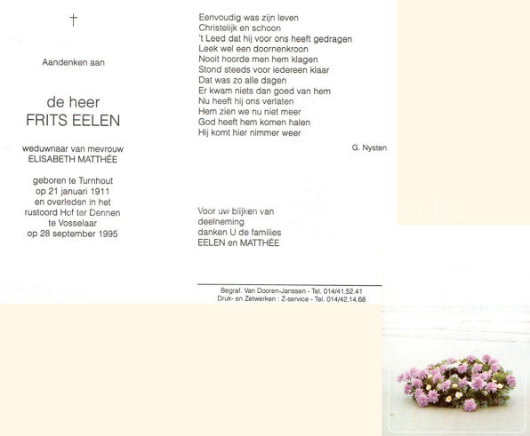 Turnhout van Vroeger - Familie Eelen