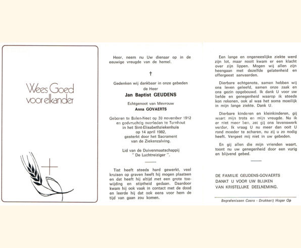 Turnhout van Vroeger - Familie Geudens