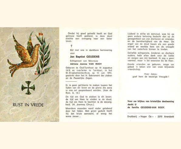 Turnhout van Vroeger - Familie Geudens