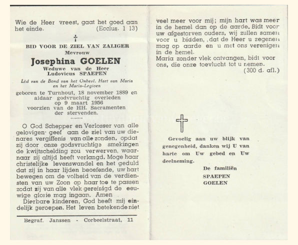 Turnhout van Vroeger - Familie Goelen