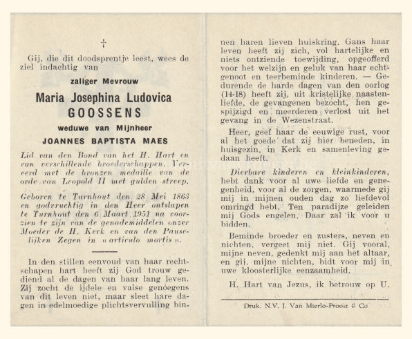 Turnhout van Vroeger - Familie Goossens