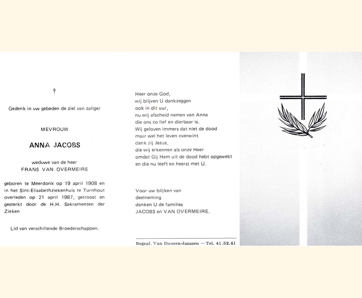 Turnhout van Vroeger - Familie Jacobs