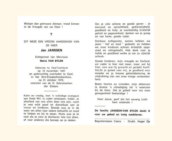 Turnhout van Vroeger - Familie Janssen