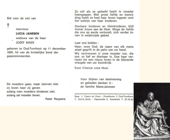 Turnhout van Vroeger - Familie Janssen