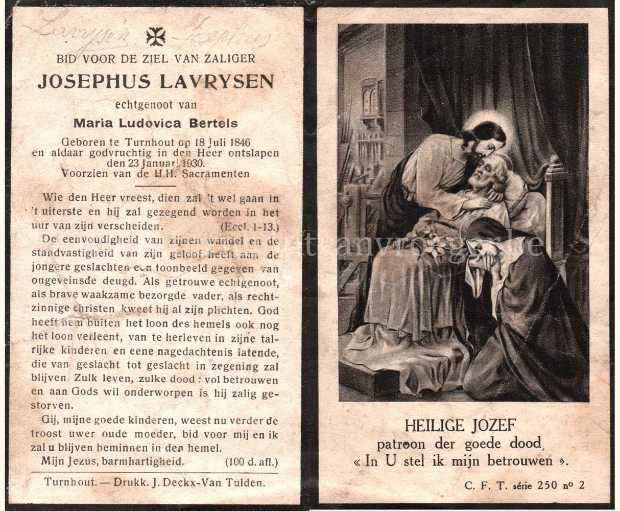 Turnhout van Vroeger - Familie Lavrysen
