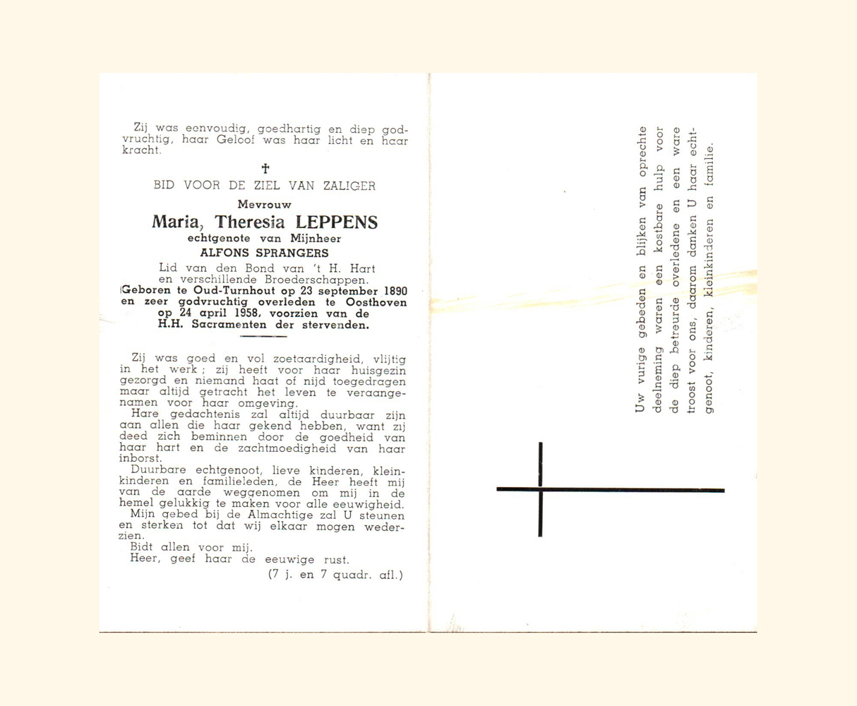 Turnhout van Vroeger - Familie Leppens