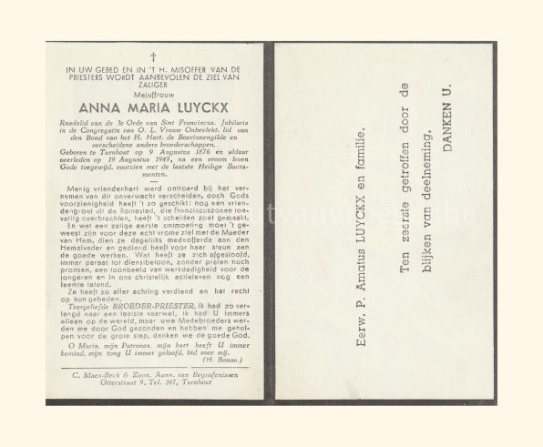 Turnhout van Vroeger - Familie Luyckx