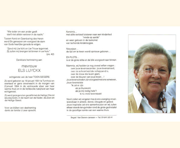 Turnhout van Vroeger - Familie Luyckx