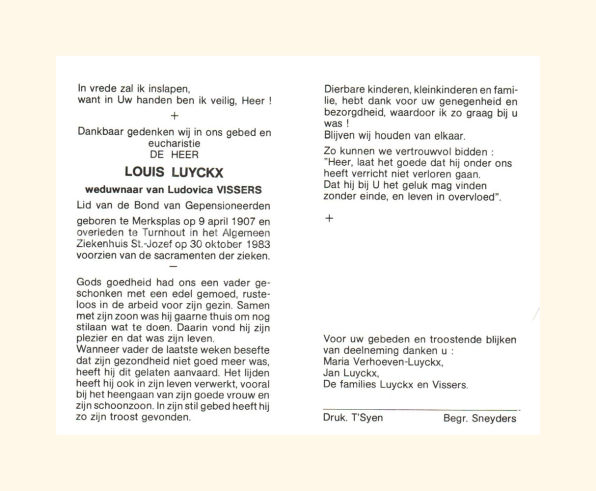 Turnhout van Vroeger - Familie Luyckx