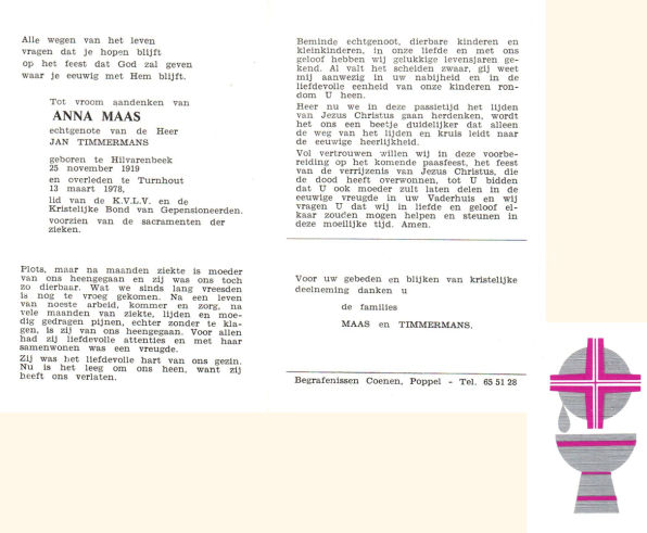 Turnhout van Vroeger - Familie Maas