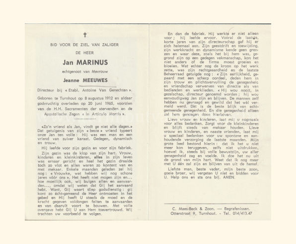 Turnhout van Vroeger - Familie Marinus