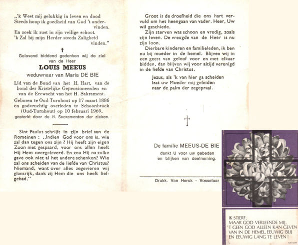 Turnhout van Vroeger - Familie Meeus