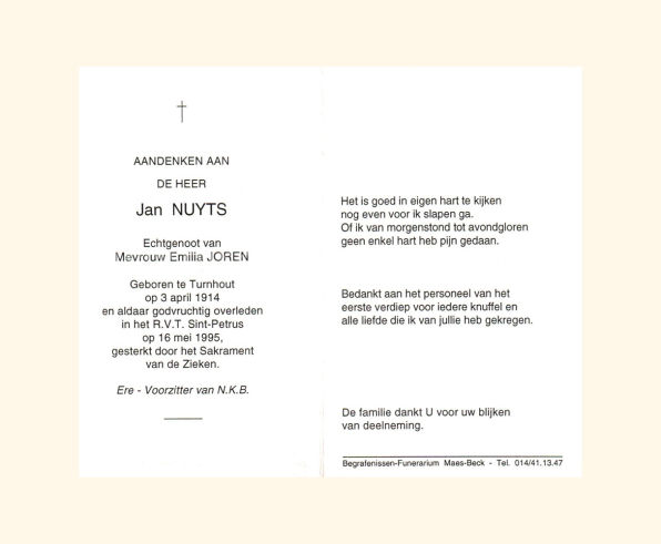 Turnhout van Vroeger - Familie Nuyts