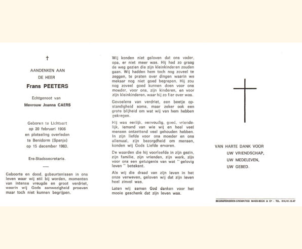 Turnhout van Vroeger - Familie Peeters