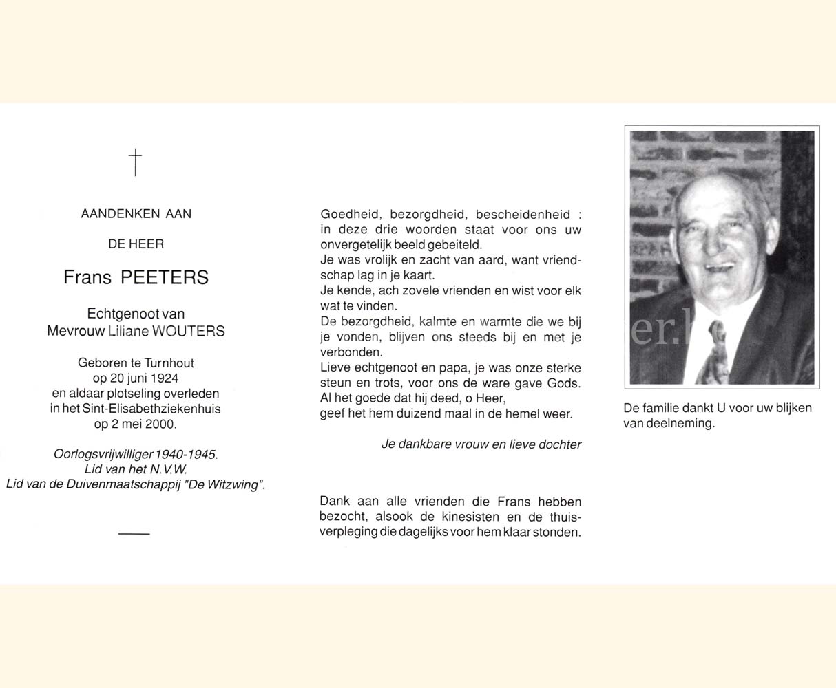 Turnhout van Vroeger - Familie Peeters