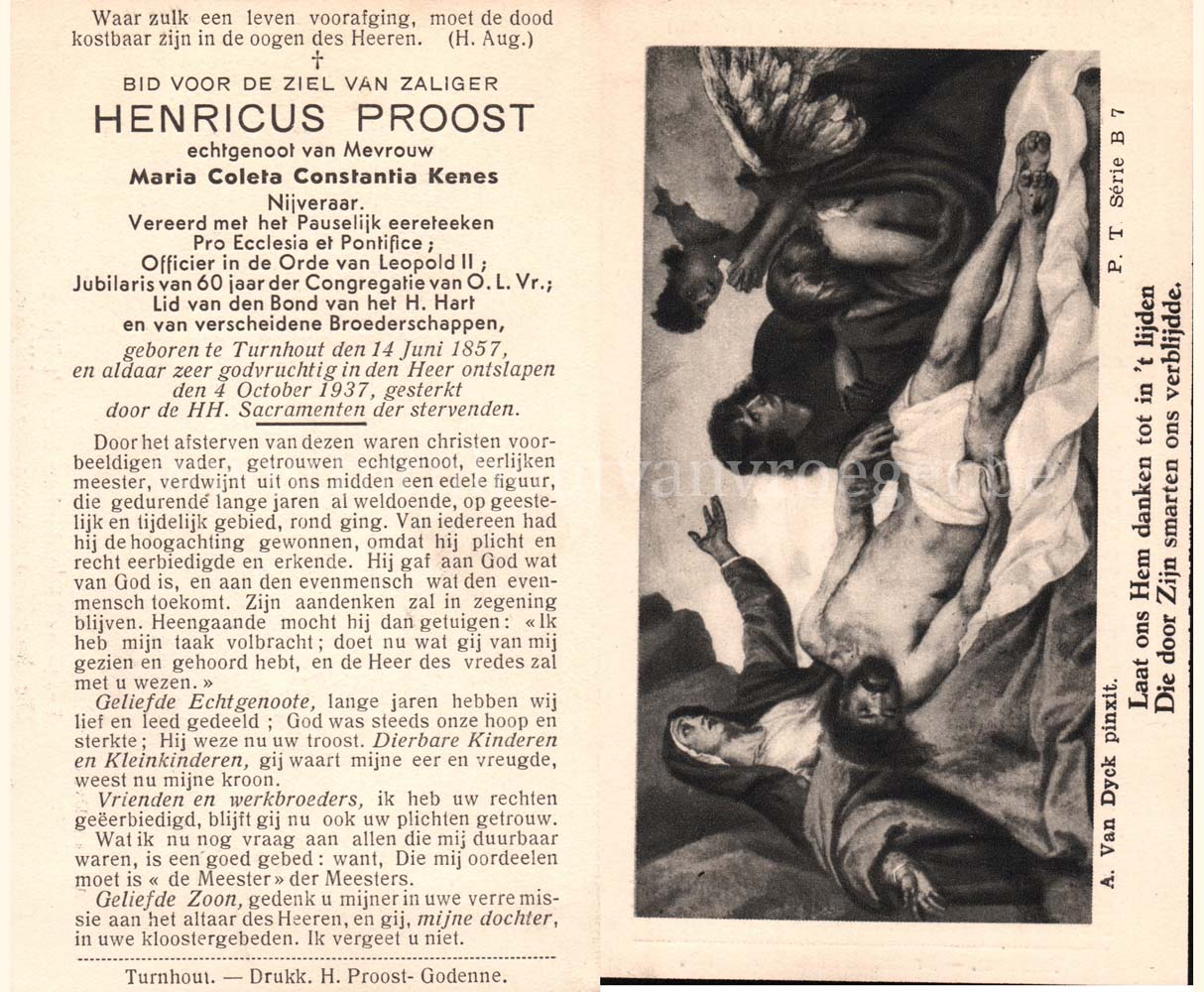 Turnhout van Vroeger - Familie Proost