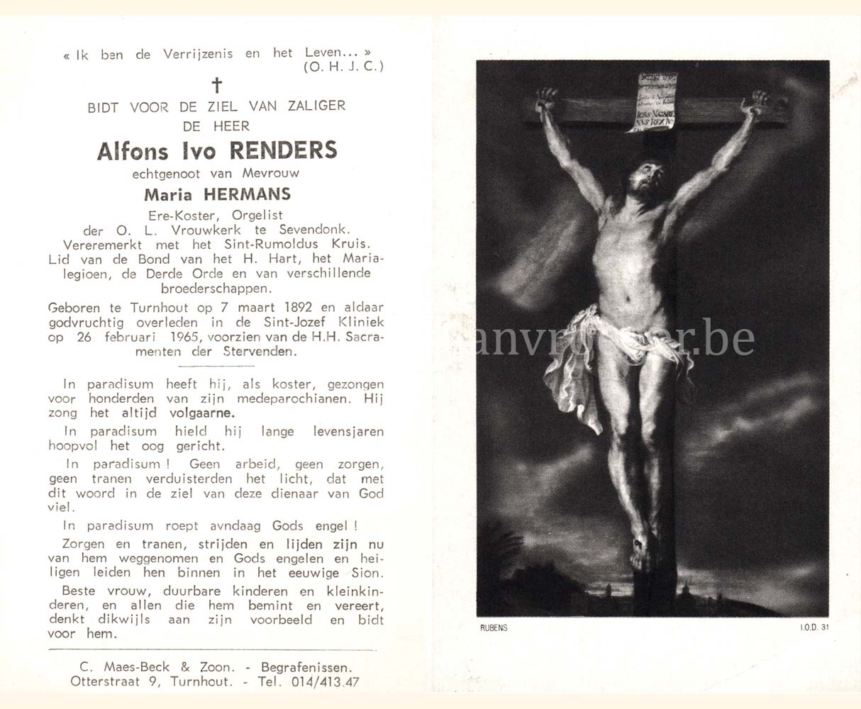 Turnhout van Vroeger - Familie Renders