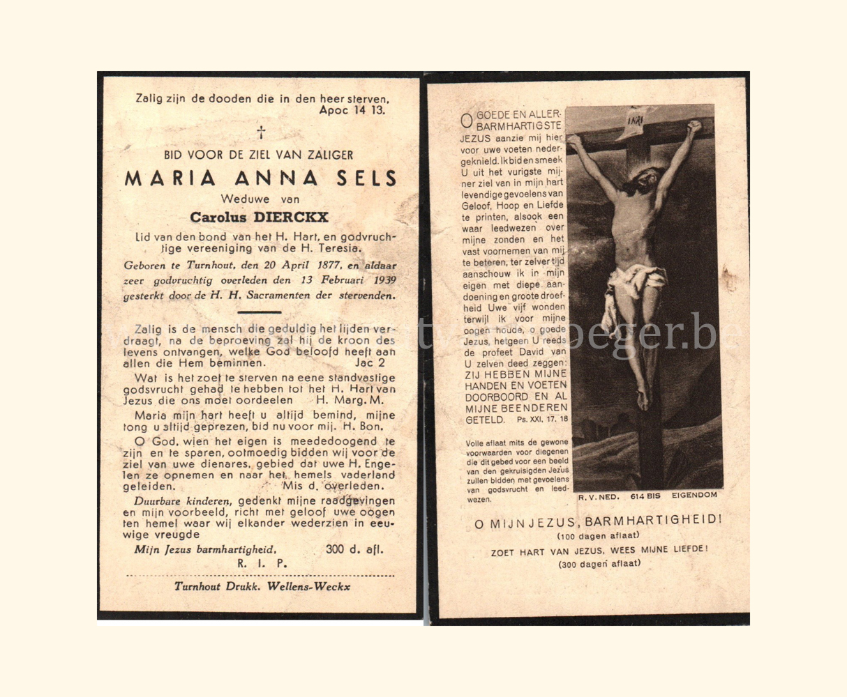 Turnhout van Vroeger - Familie Sels